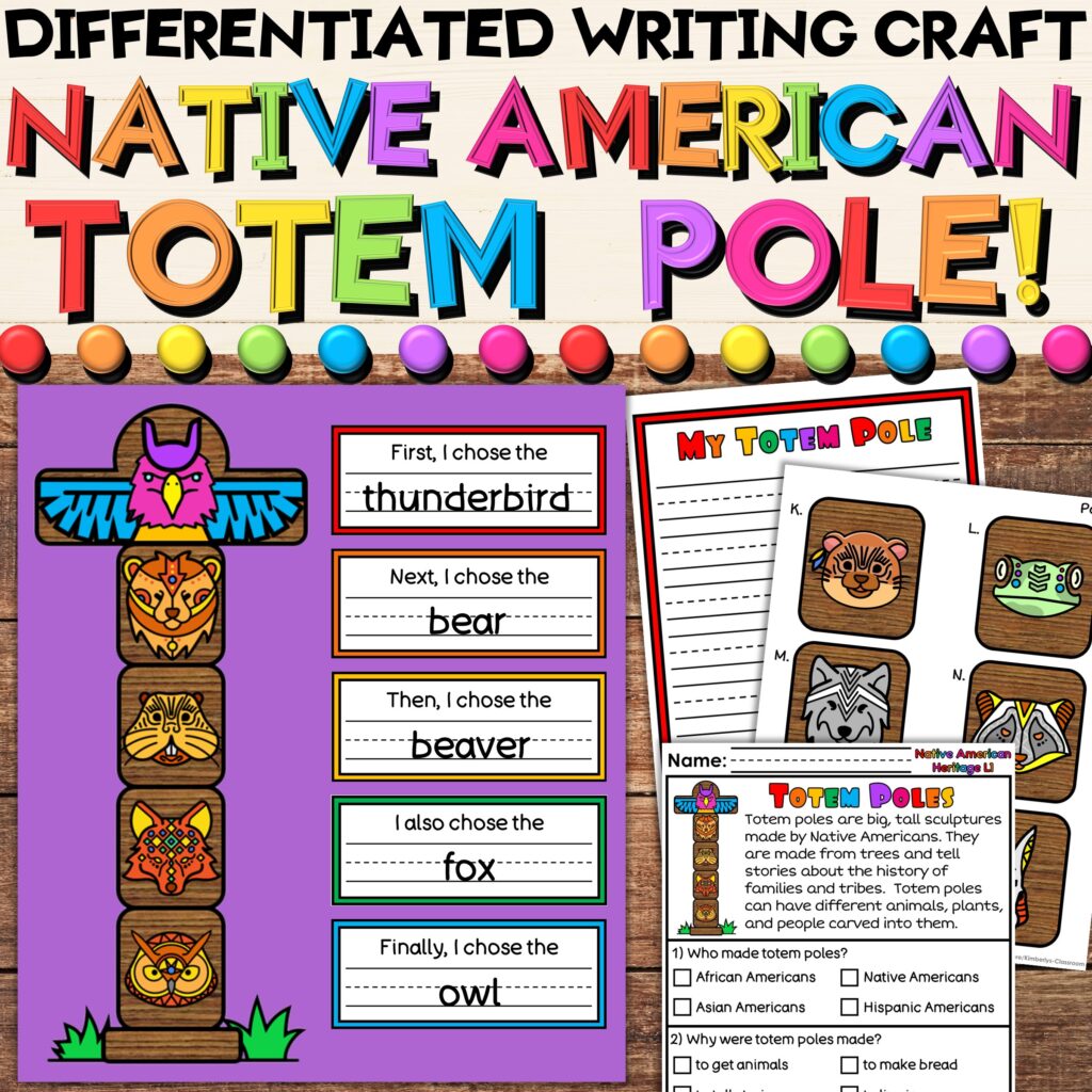 NATIVE AMERICAN TOTEM POLE CRAFT - Kimberly's Classroom